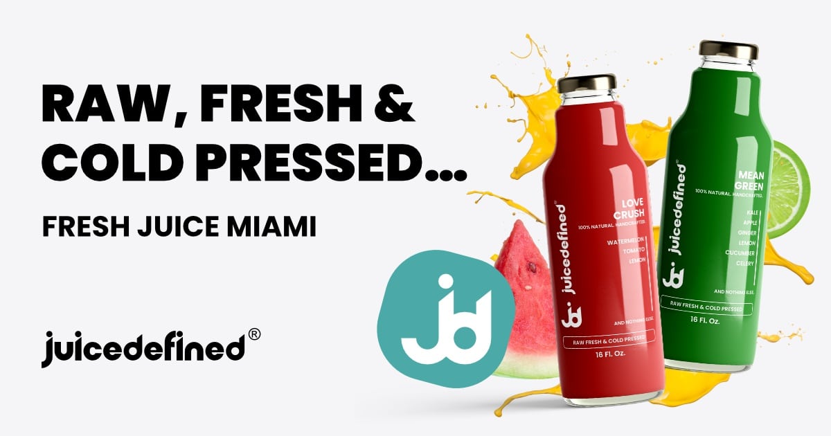 Fresh Juice Miami – Raw, Cold-Pressed Juices - JuiceDefined